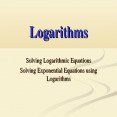 How to Solve Exponential Equations using Logarithms