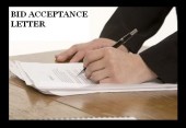 How to Write a Bid Acceptance Letter