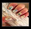 How to do Map Nail Art Step by Step