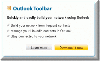 How to Install and Use the LinkedIn Outlook Toolbar