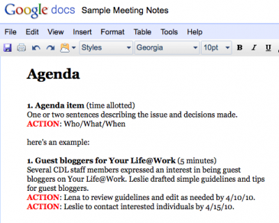 How to Write a Meeting Agenda