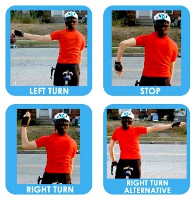 How to Use Cycling Hand Signals