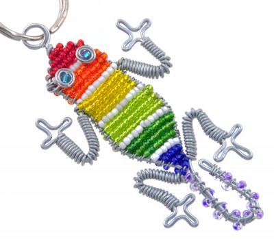 How to Make a Bead Lizard Key Chain
